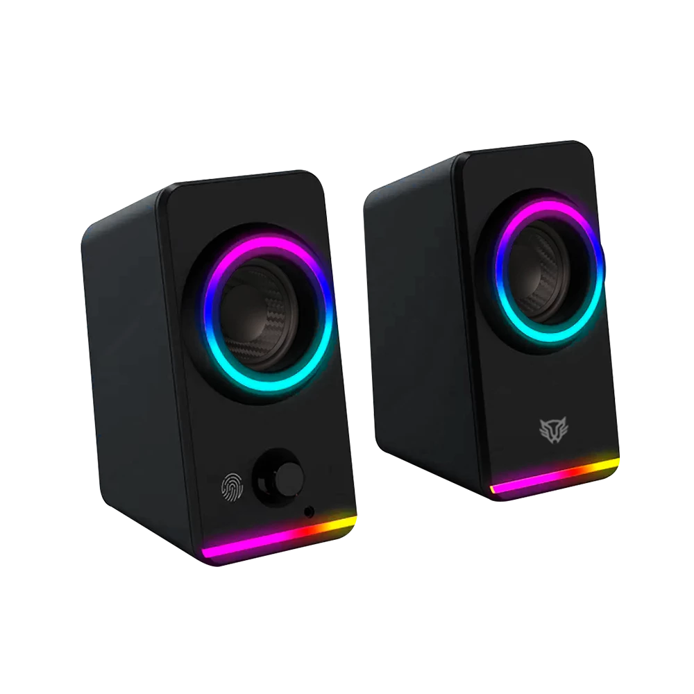 Bocinas Gamer | Glimm Style BG565 | Bluetooth + 10 W + 2.0 Ch Iluminac