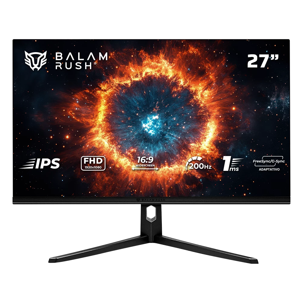 Monitor Gamer Plano 27" IPS Fast | Hyper Nova MHN27Y | Negro