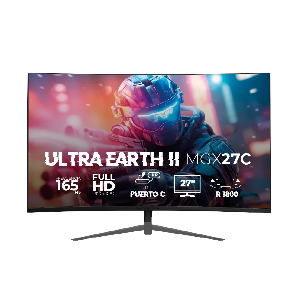 Monitor Gamer Curvo 27" Ultra Earth II MGX27C VA + 165Hz + 1ms + Full