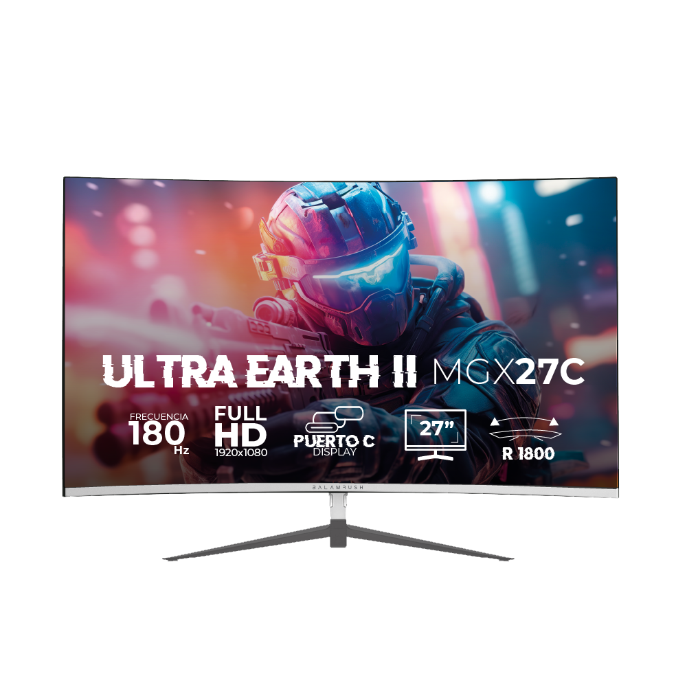 Monitor Curvo 27" VA | Ultra Earth II MGX27C | Blanco