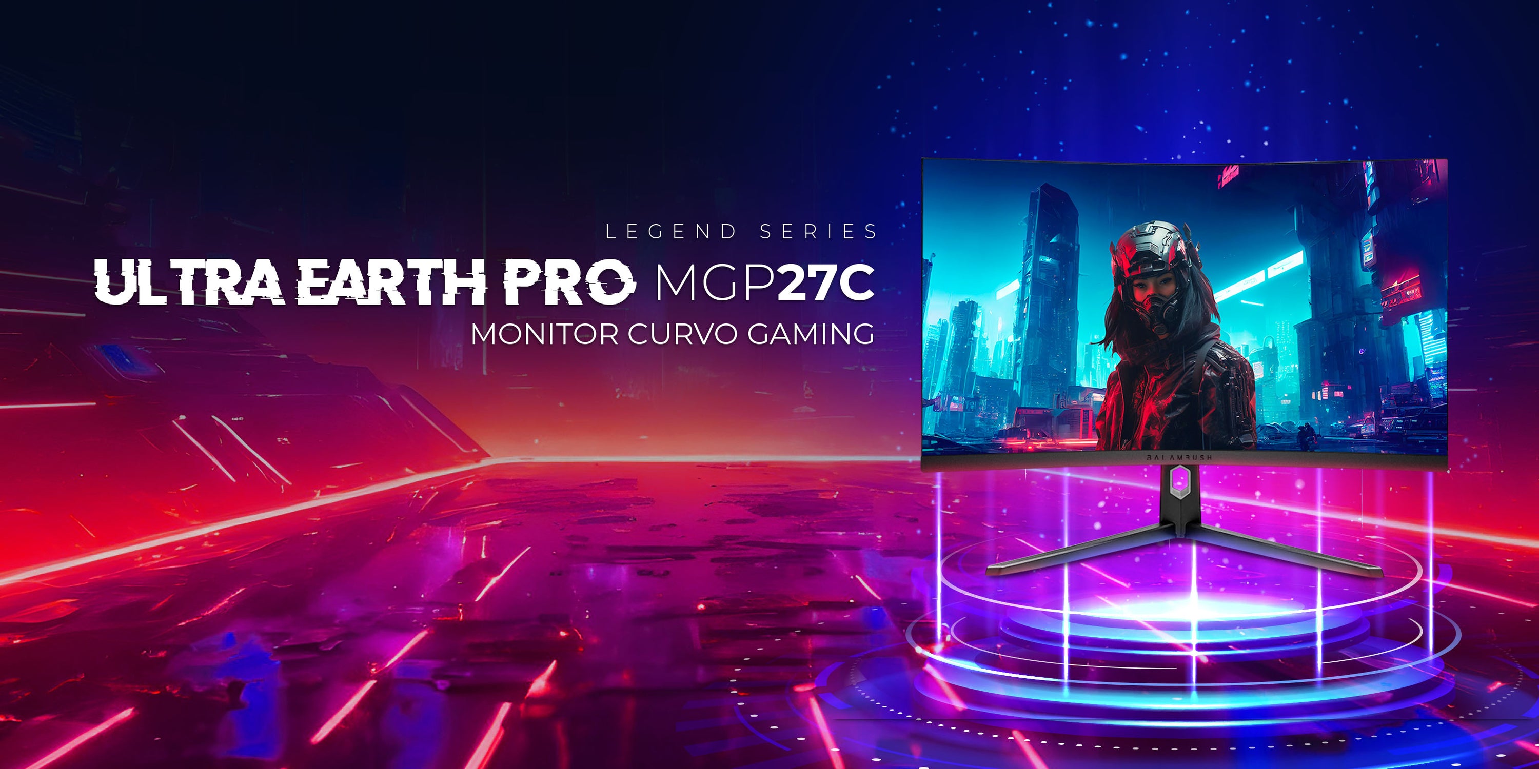 Monitor Curvo 27" VA | Ultra Earth Pro MGP27C | Negro
