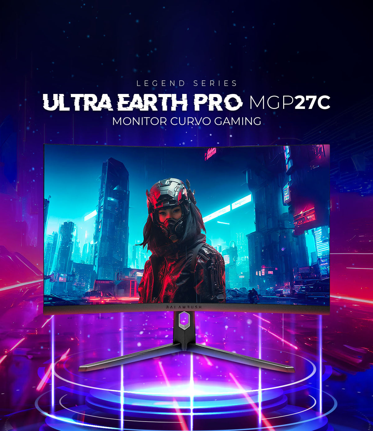 Monitor Curvo 27" VA | Ultra Earth Pro MGP27C | Negro
