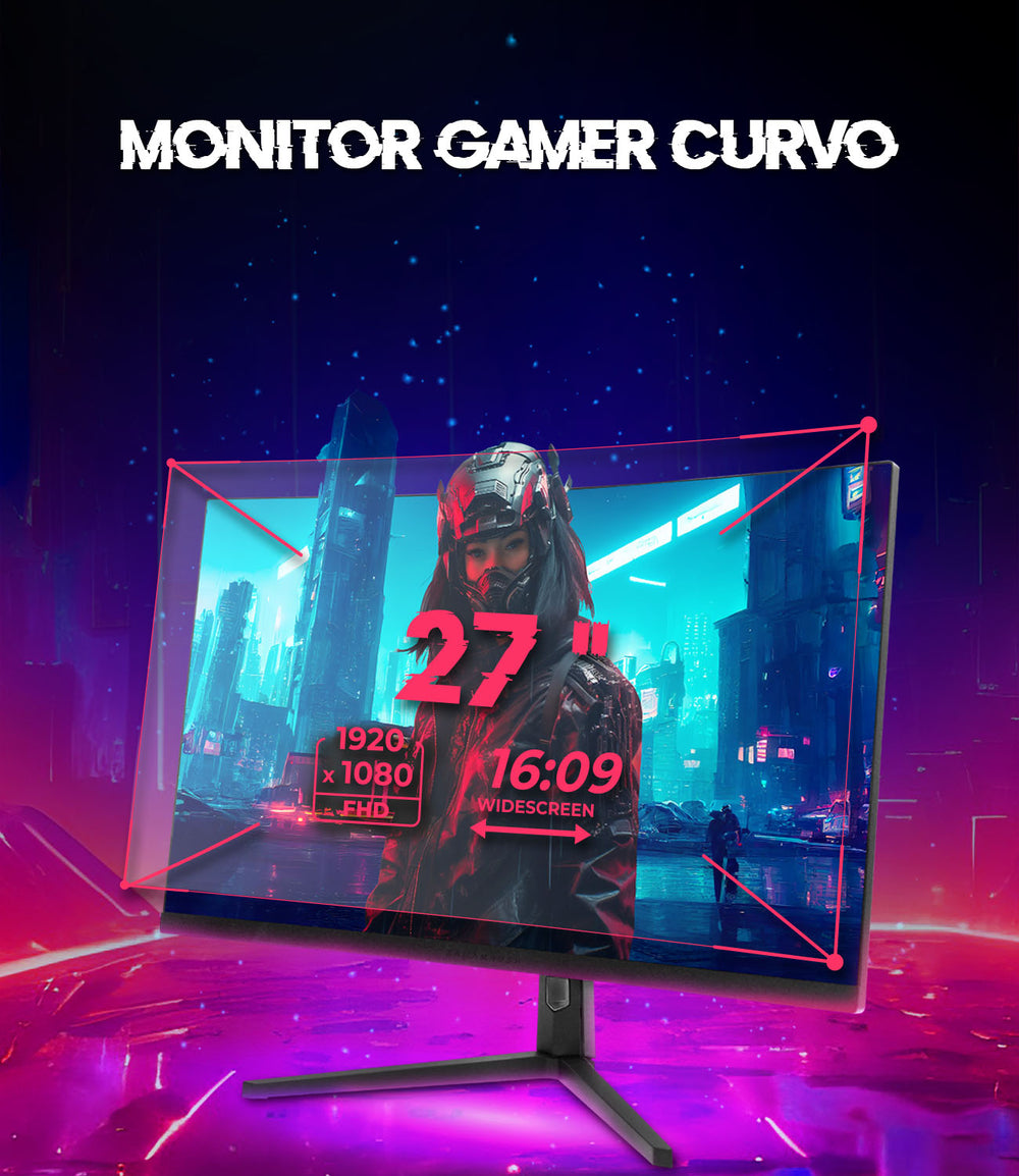 Monitor Curvo 27" VA | Ultra Earth Pro MGP27C | Negro