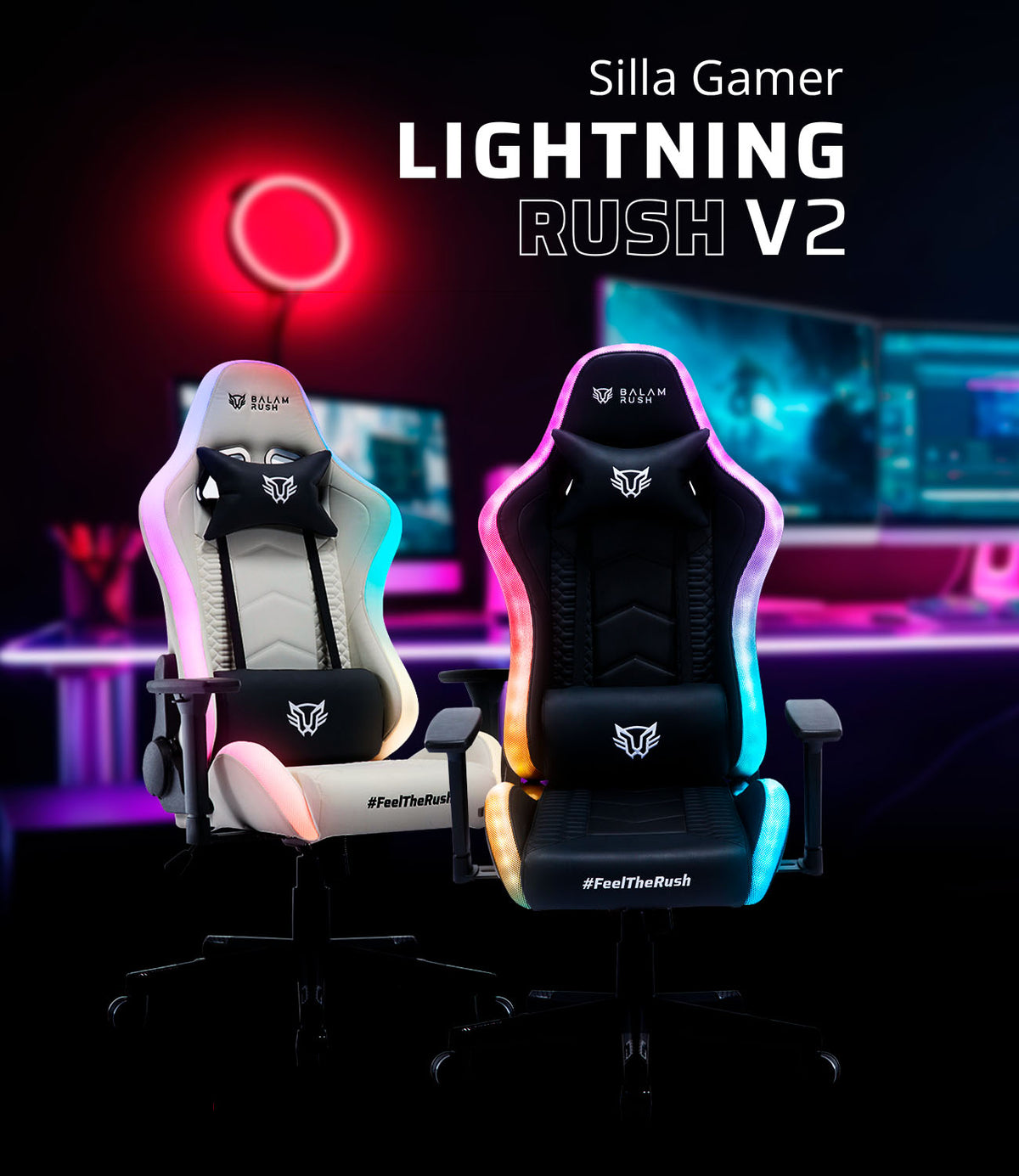 Silla Gamer | Lightning Rush V2 | Perla