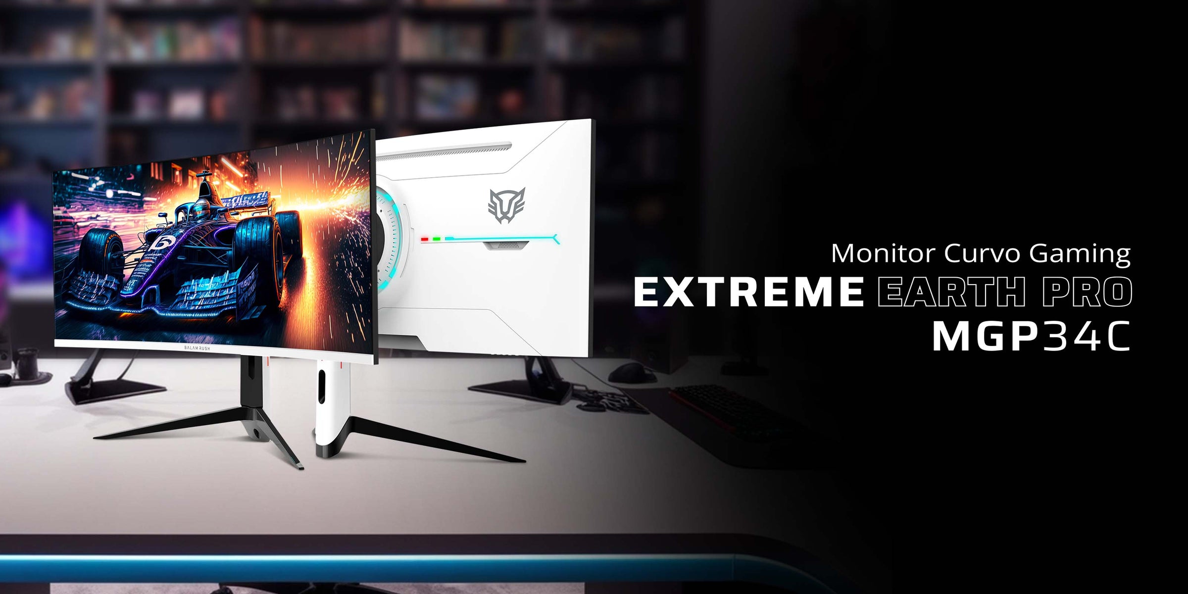 Monitor Curvo 34" VA | Extreme Earth MGX34C | Negro