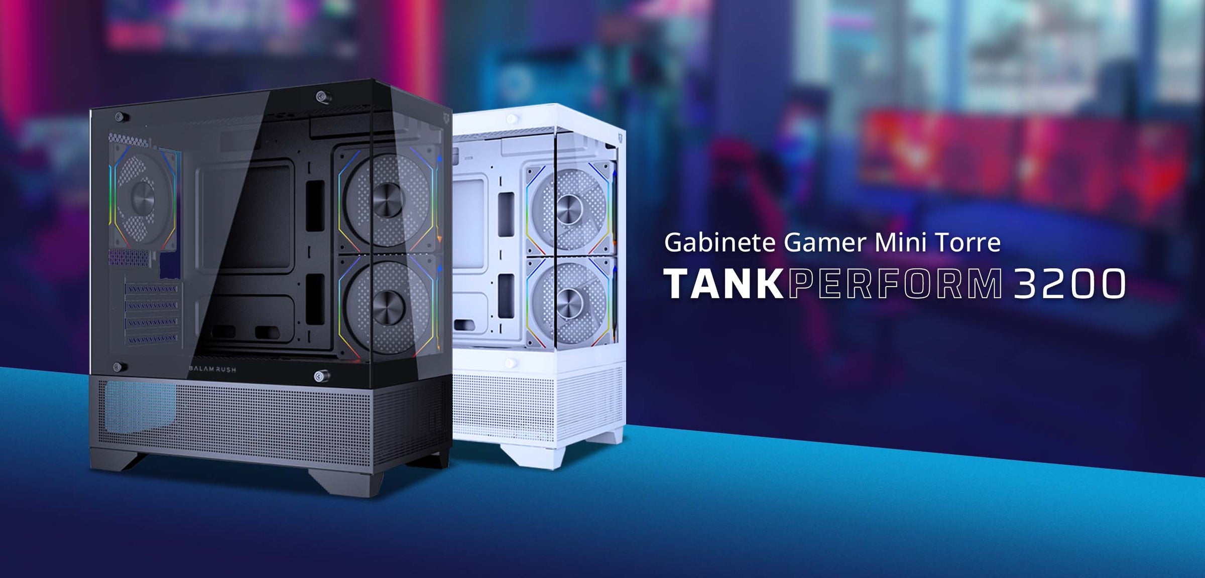Gabinete Mini Torre Tank Perform 3200 | Negro