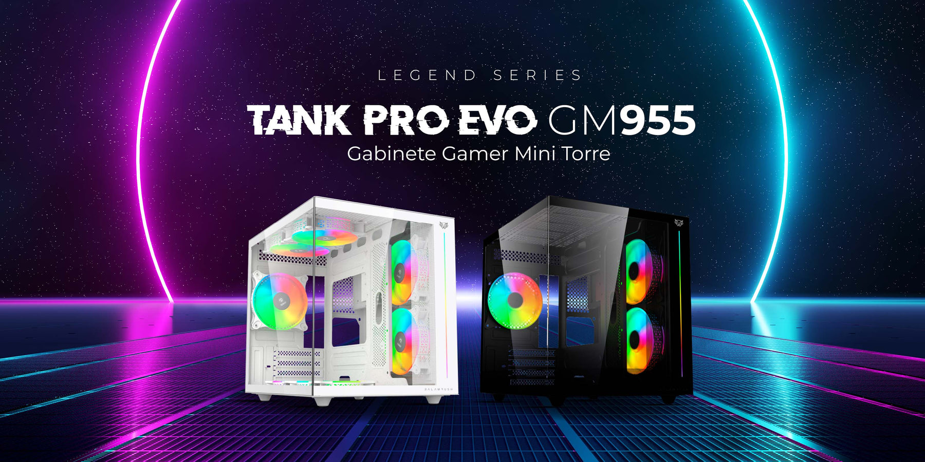 Gabinete Mini Torre | Tank Pro Evo GM955 | Blanco